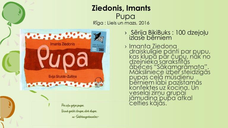 Imants Ziedonis raksta bērniem – Rīgas Centrālā bibliotēka
